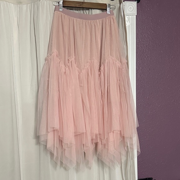 Amazon | Skirts | Amazon Pink Layered Midi Skirt | Poshmark